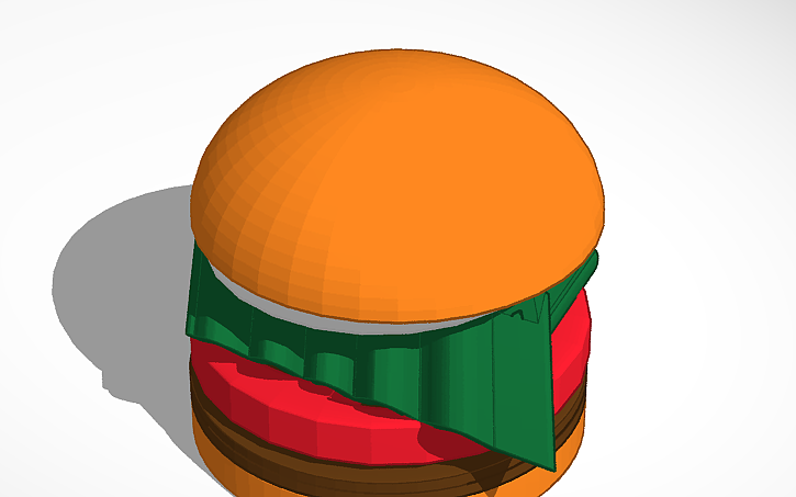 3D design My Burger - Tinkercad