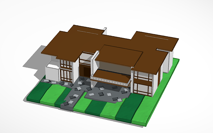 3D design modern home. - Tinkercad