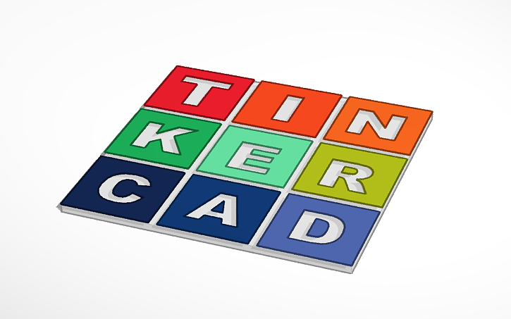 3D design tinkercad logo | Tinkercad