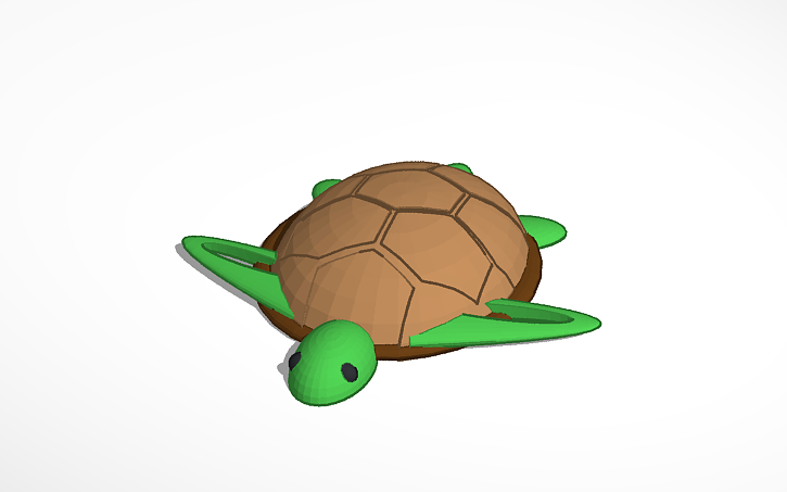 3D design turtle - Tinkercad