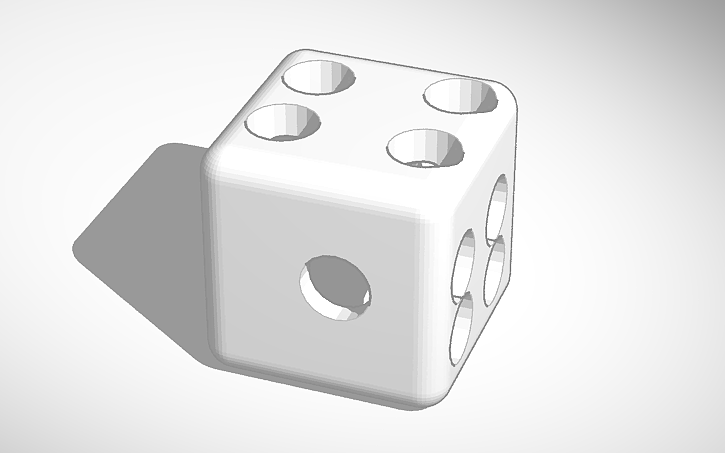 3D design dice | Tinkercad
