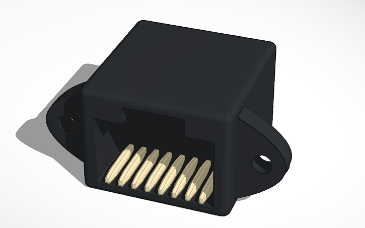 3D design RJ45 Terminal - Tinkercad