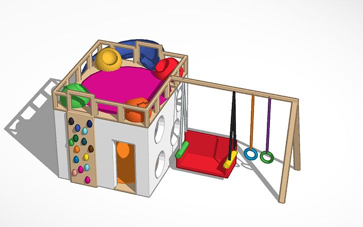3D design fun house | Tinkercad