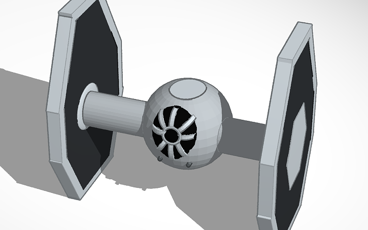 3D design tie fighter | Tinkercad