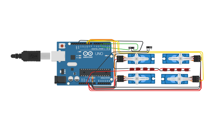 Circuit design Bridge Prototype - Tinkercad