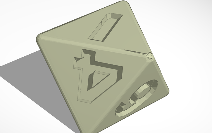 3D design D8 - Tinkercad