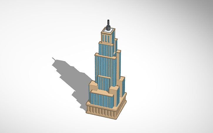 3D design Empire State Building - Tinkercad