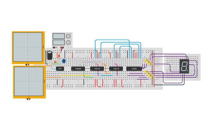 Circuit design Atividade 7 - Exercício 2 | Tinkercad