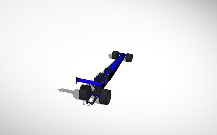 3D design twin turbo donk'd dragster - Tinkercad