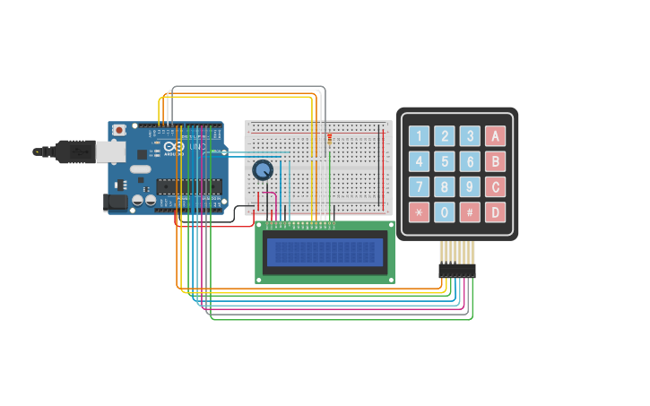 Circuit design calculator cientifica - Tinkercad