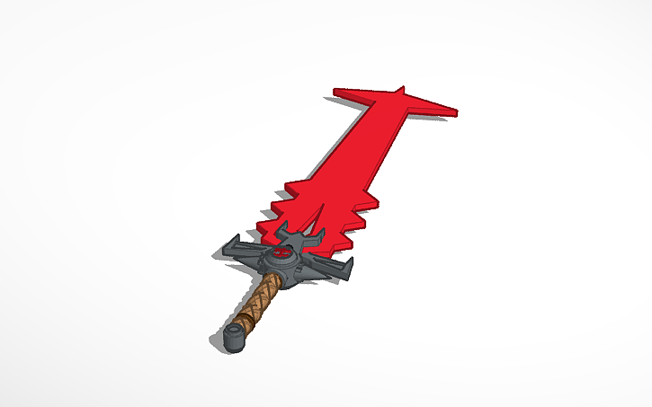 3D design Doom eternal crucible - Tinkercad