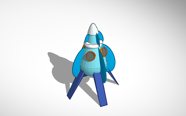 3D design the Space Ship - Tinkercad