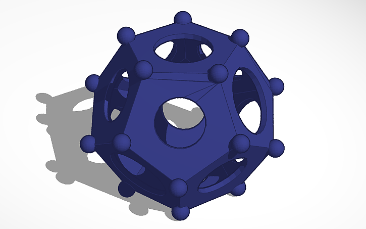 3D design Roman Dodecahedron - Tinkercad