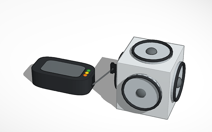 3D design Sound Cube - Tinkercad
