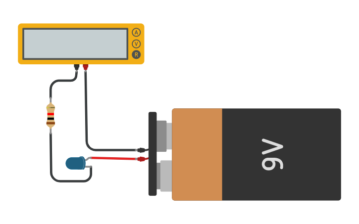 Circuit design Polaridad de un LED - Tinkercad
