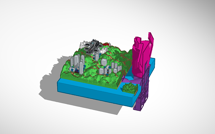 3D design Galactus V.S Iron Man | Tinkercad
