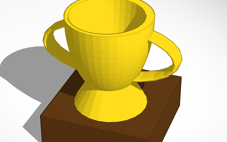 3D design trophy - Tinkercad