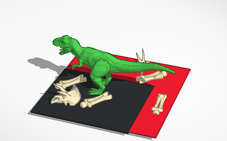 3D design Dinosaurio - Tinkercad