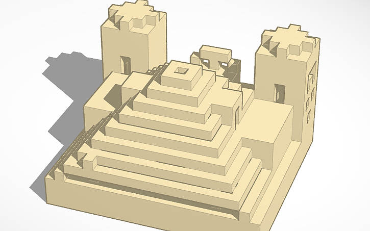 3D design Minecraft Desert Temple - Tinkercad