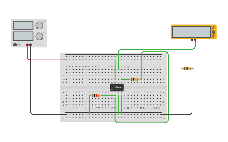 Circuit Design Opamp Tinkercad