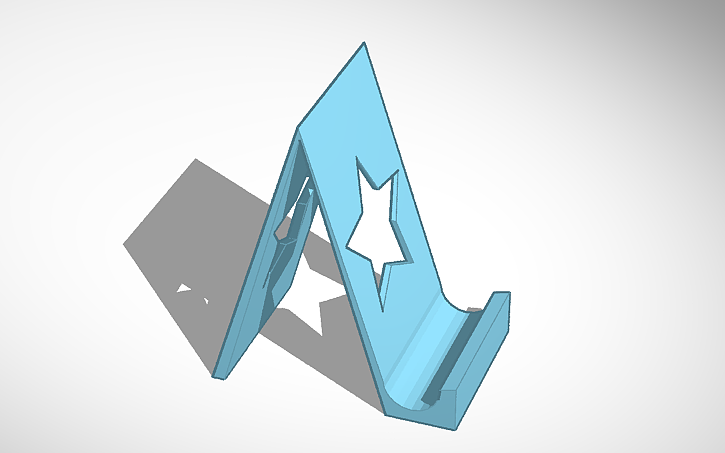 3D design Soporte movil - Tinkercad