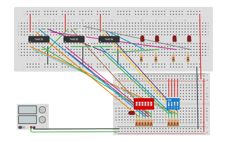 Circuit design A3 - Lab. Eletrônica | Tinkercad