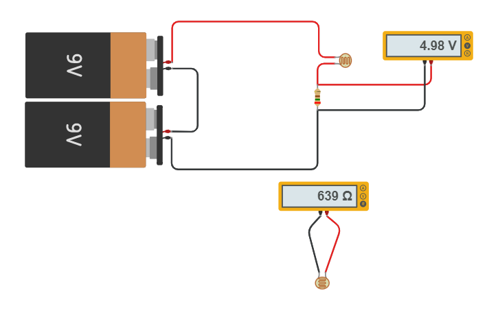 Circuit design Ejercicio 5 | Tinkercad