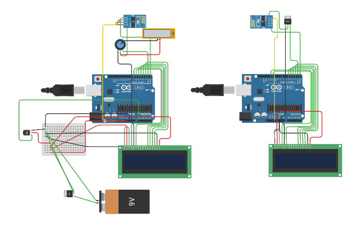 Circuit Design Termo Esp8266 Tinkercad 