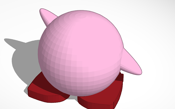 3D design Kirby - Tinkercad