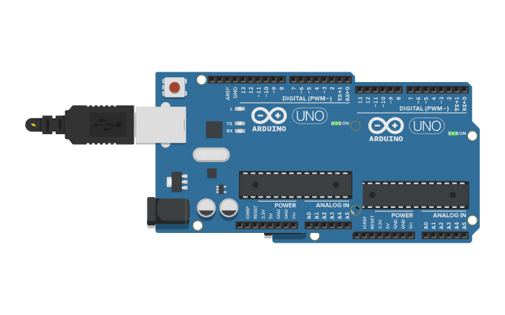 Circuit design VISTA RÁPIDA A LA FUNCIÓN LOOP - Tinkercad