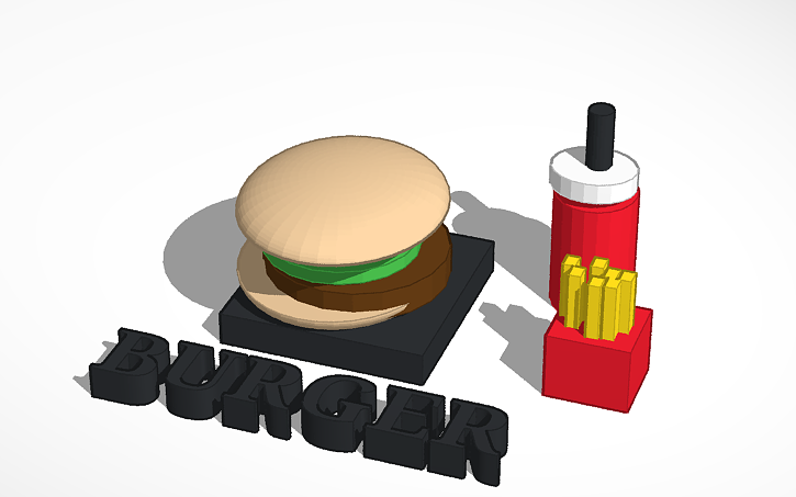 3D design Juicy Burger... | Tinkercad