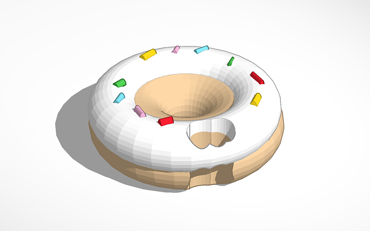 3D design donut | Tinkercad