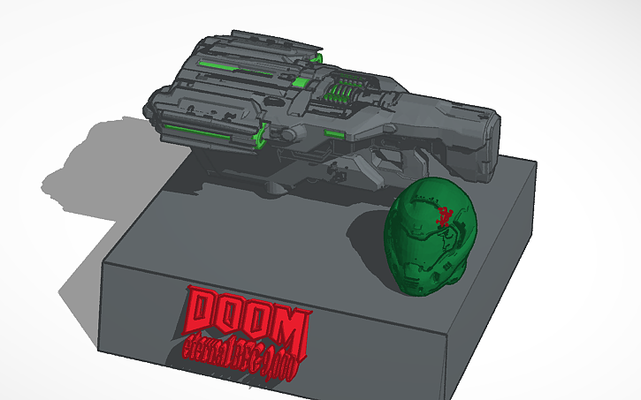 3D design doom bfg - Tinkercad