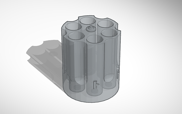 3D design Revolver Pencil Holder - Tinkercad