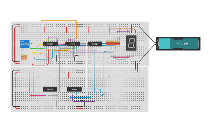 Circuit design LOGIC LAB FINAL PROJECT | Tinkercad