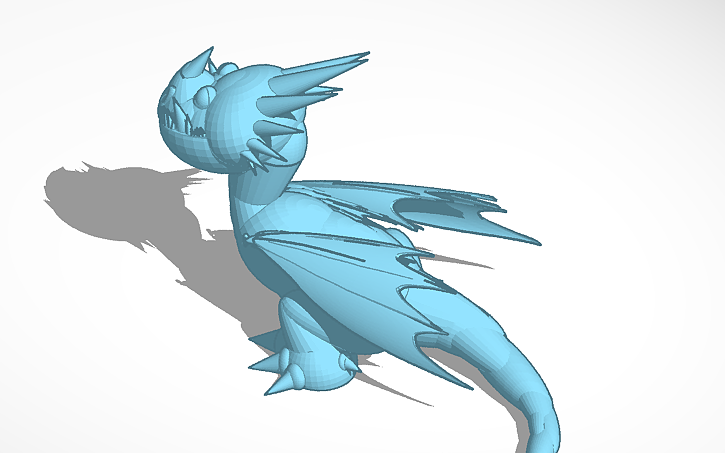 3D design Httyd Deadly Nadder - Tinkercad