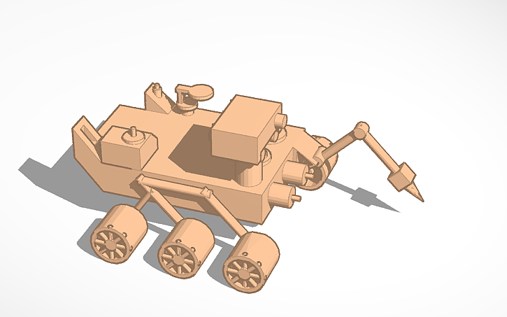 3D design Mars Rover - Tinkercad