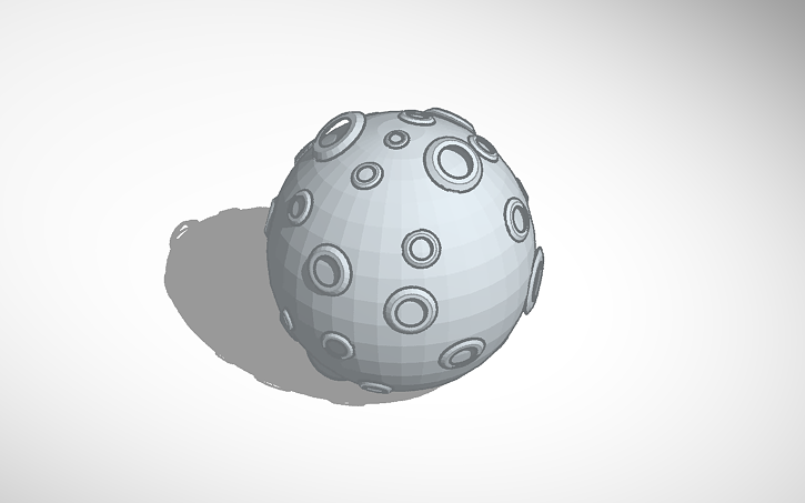 3D design Moon - Tinkercad