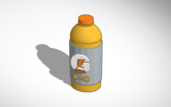 3D design Gatorade bottle - Tinkercad