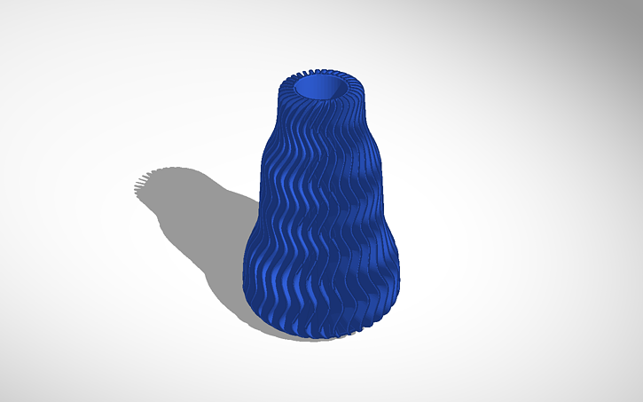 3D design cool spiral vase - Tinkercad