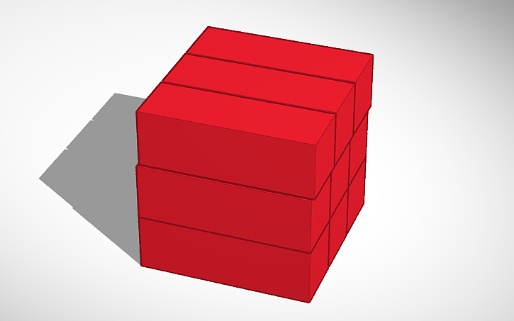 3d Design Rubix Cube Tinkercad