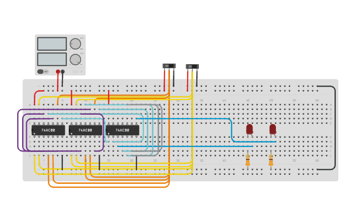 Circuit Design Lab 5 Kitsana Ic74ls00 Tinkercad