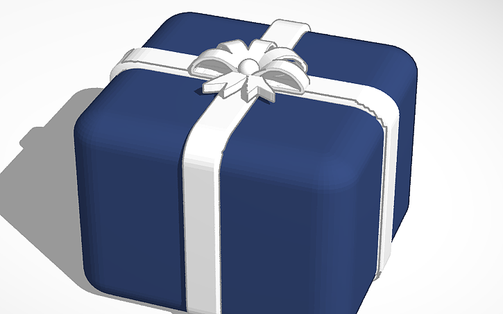 3D design gift box - among us scene - Tinkercad