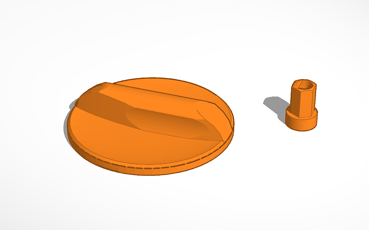 3D design Whirlpool control dial - Tinkercad