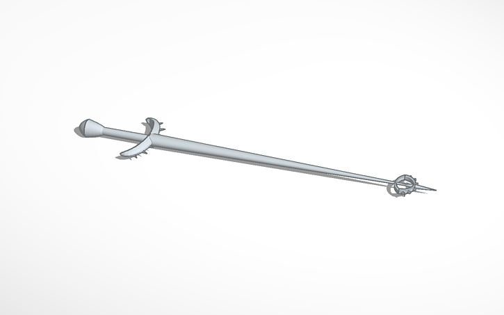 3D design Epee Xelor Dofus - Tinkercad