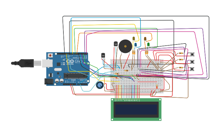 Circuit Design Alarm Tinkercad