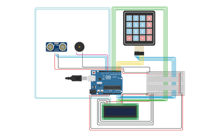 Circuit design Alarm System | Tinkercad