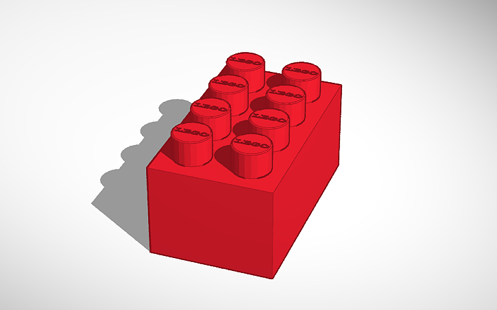 3D design Lego brick - Tinkercad