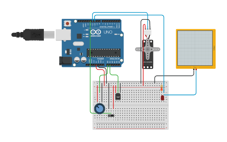 Circuit Design Copy Of Arduino With Sensors And Actuators Tinkercad
