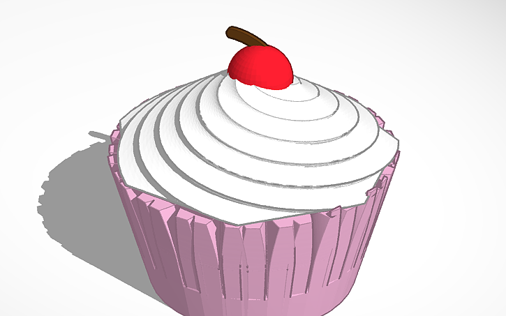 3D design CupCake - Tinkercad